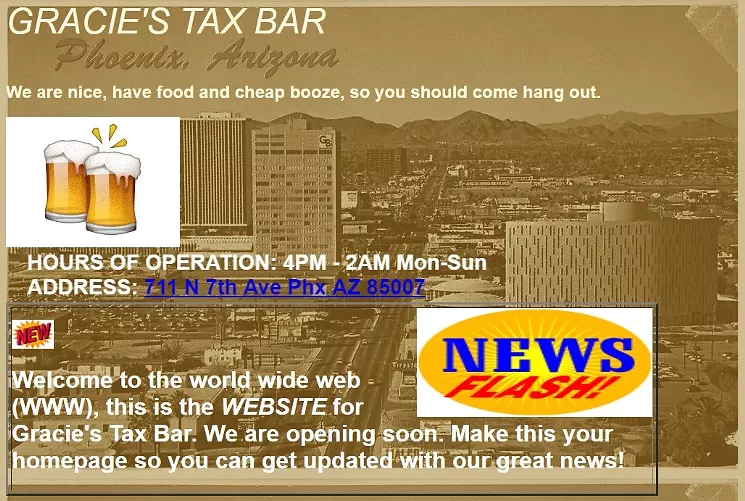 Gracie's Tax Bar Phoenix Opening Summer 2017 Grace Perry | Phoenix New ...